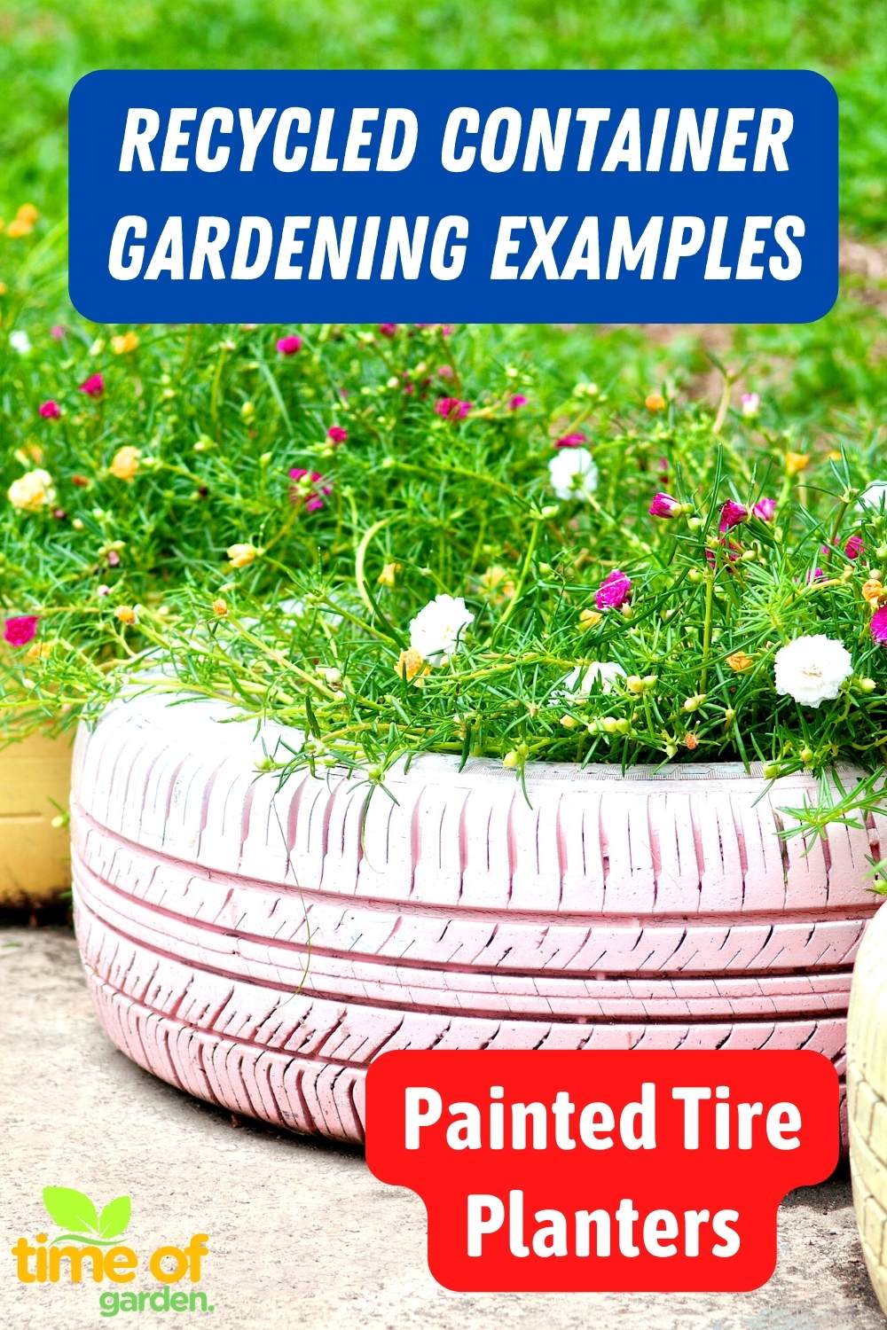 Recycled Container Gardening Examples - Time Of Garden