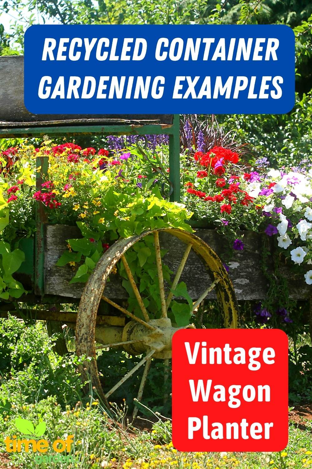 Recycled Container Gardening Examples - Time Of Garden